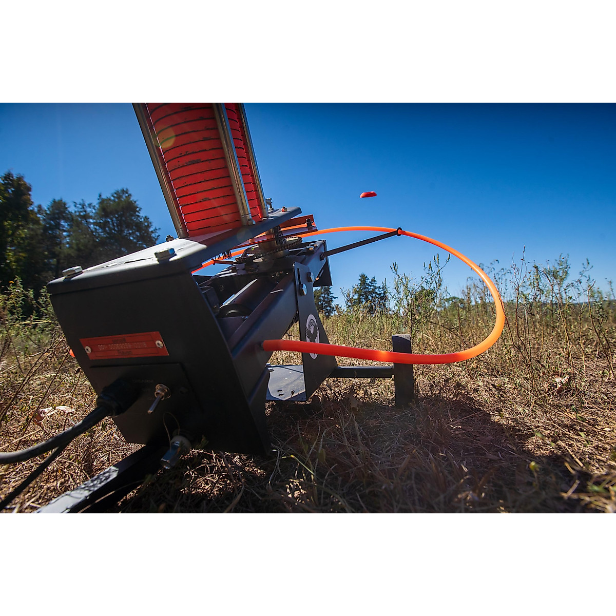 Do All Outdoors Raven Clay Pigeon Thrower with 25' Foot Pedal, Holds 75 Clays