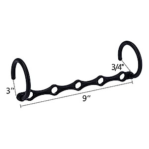 Lidermic Space Saving Hanger Smart Magic Hanger Closet Organizers and Storage Clothes Hanger Multi Hanger Sturdy Plastic Space Saver for Home, Dorms, Bedroom, Apartments (Black, 10)
