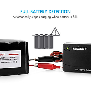 Tenergy Universal Fast Smart TLP3000 1.5A Charger for Li-Ion/Li-Polymer Battery Pack (14.8V 4 Cells) - UL Approved
