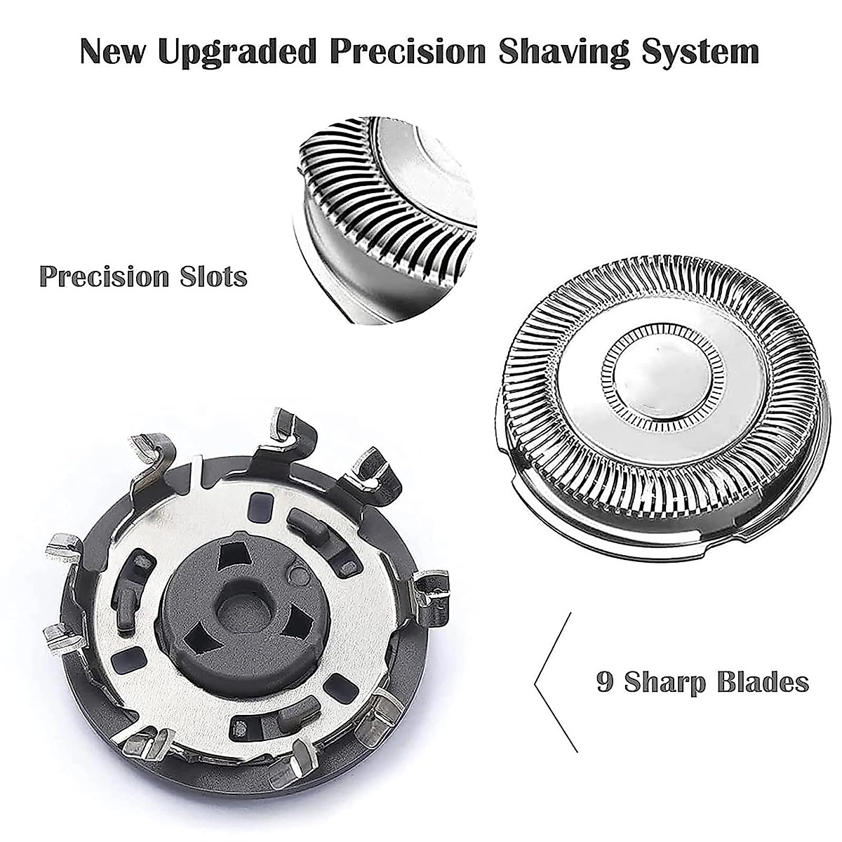 SH70/71 Replacement Shaving Head Fit for Series 7000 (S7XXX) Replacement Blades, SH70 OEM Upgraded Blades Fit for 7000 Electric Razors S7370 S7371 S7720 S7710 S7530 & Star Wars SW7700