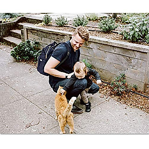 Yokstore Baby Diaper Bag Large Capacity Baby Backpack Bag Multi-Function Waterproof Travel Maternity Nappy Bag for Mom and Dad with Stroller Straps , Black ,Medium