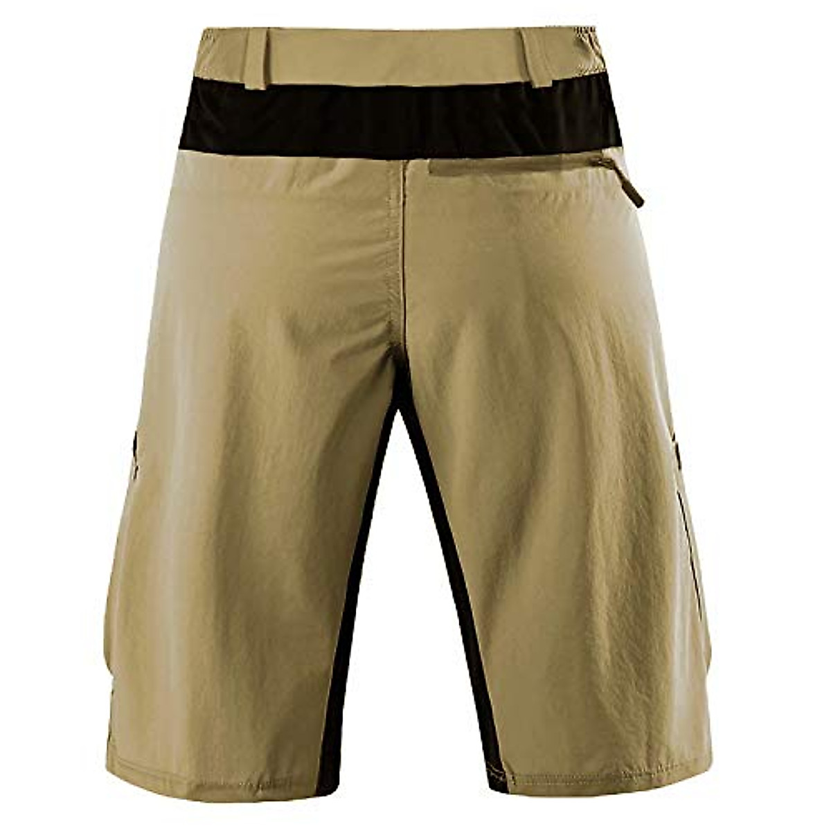 MAGCOMSEN Men's Khaki Hiking & Cycling Shorts with Pockets, Quick Dry, Stretchable, Size 38