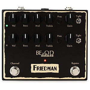 Friedman Amplification BE-OD Deluxe Dual Overdrive Guitar Effects Pedal