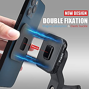 GUWINA Quick Attach & Detach Bike Motorcycle Phone Mount,Universal Handlebar Stem Magnetic Bicycle Call Phone Holder for Mountain,Road,Sport,Electric and Dirt Bikes,for iPhone Android All Smartphones