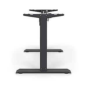HON Basyx Commercial-Grade Single Motor Electric Height Adjustable, Standing Desk Base, 28" to 47" High, Black