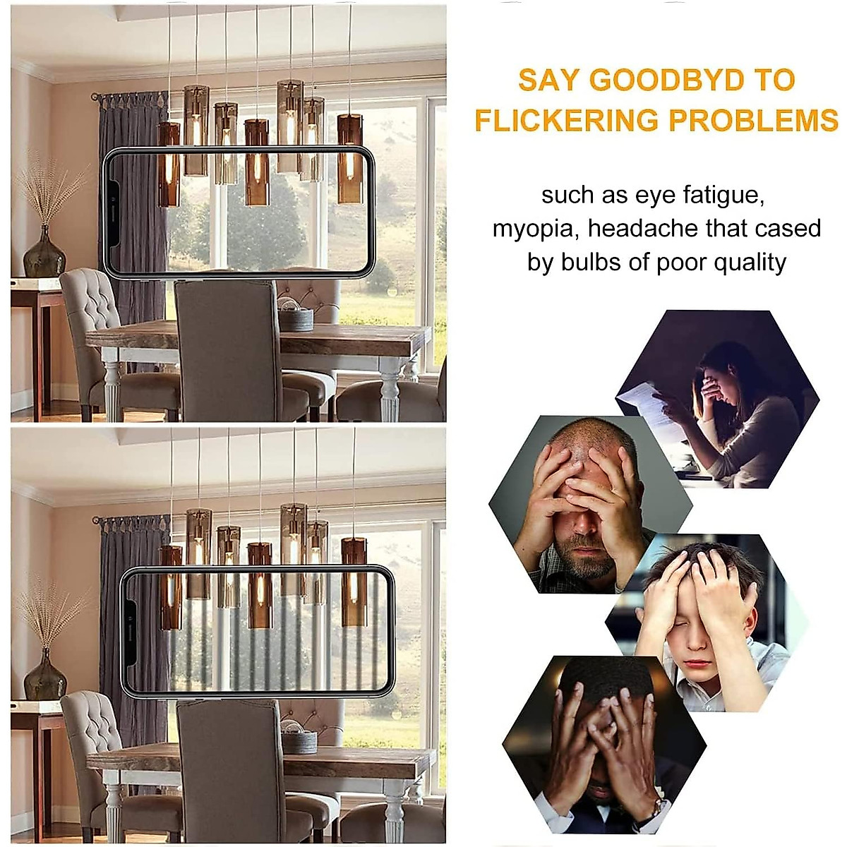 T10 LED Light Bulb 11.8inch E26 Base Matt Opal Porcelain Warm White 2700K Dimmable Edison 6W Led Tubular Bulb,500LM,60 Watt Equivalent,Outside Frosted Glass,for Cabinet Display Cabinet etc,4 Pack.