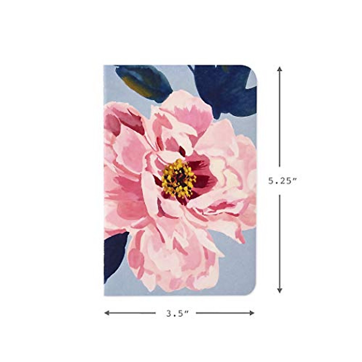 Hallmark Notepad Bundle with Pen, Pretty Pinks (3 Notepads in Assorted Sizes with Gold Pen)