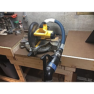 Rockler Dust Collection Fittings – Polymer Dust Right Quick Change Multi-Port Tool Set w/Quick Change Handle, 2.5'' to 4'' Tool Ports, 4'' Keyed Bridge Hose Clamps – Shop Dust Collection Fittings