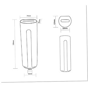 Eioflia Really Useful Box Plastic Storage Box Cotton Pad Dispenser Wall Mounted Cosmetic Make Up Cotton Pads Holder Storage Container with Lid