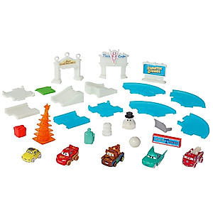 Disney Cars Toys ​Minis Advent Calendar Playset, One a Day Storytelling Racecar Accessories & Surprises, for Kids Age 3 Years and Older