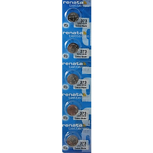 Renata #373 Silver Oxide Battery - 5 Pack