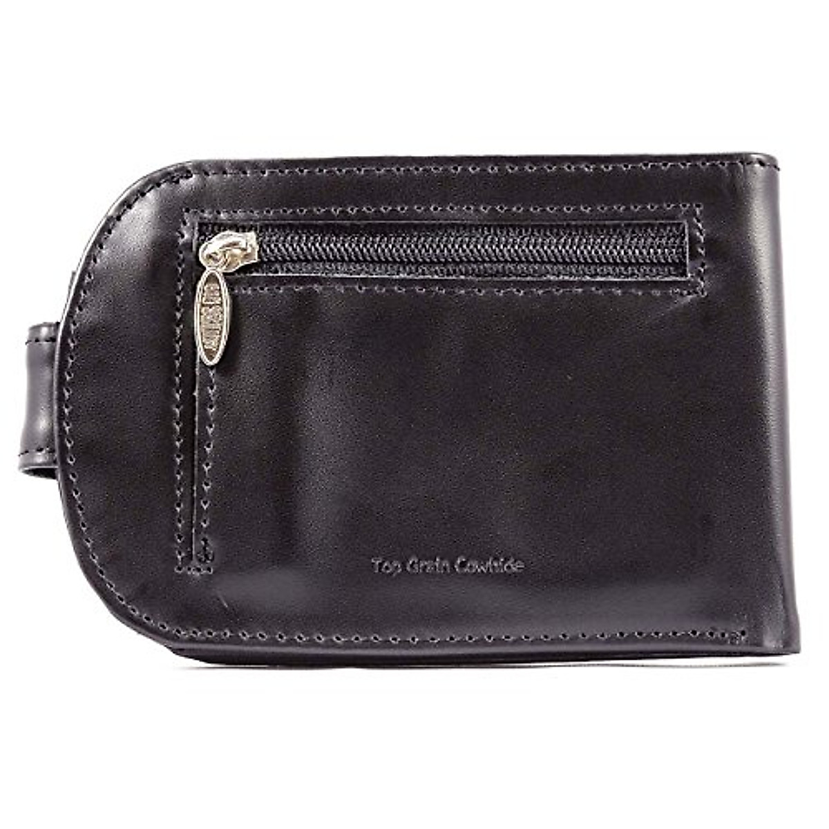 Big Skinny Women's Taxicat Leather Bi-Fold Slim Wallet, Holds Up to 25 Cards, Black