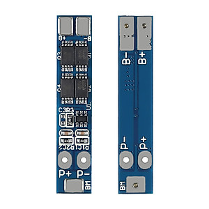 Alinan 6pcs 2S 8A 7.4V 8.4V 16A Current Limit 18650 Lithium Battery Charger BMS Circuit PCB Protection Board for Li-ion Lithium Battery Cell Overcharge Over-Discharge Protection