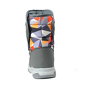 REDVOLUTION Girls Boys Warm Winter Flat Shoes Fashion Buckle Snow Boots(Toddler/Little Kid/Big Kid) (Small Kid 13 B(M), 430 Black)