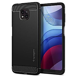 Spigen Rugged Armor Designed for Moto G Power (2021) Case [NOT Compatible with Moto G Power (2020)] - Matte Black