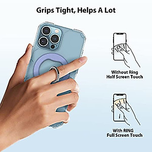 Nillkin Phone Grip, Metal Phone Ring Holder Stand, Adjustable Kickstand, Phone Gripper for Back of Phone OnePlus 10 Pro, for iPhone 13, 13 Pro, 13 Mini, XS,12, 11,8,Pixel 6/6A (Lavender Purple)