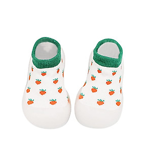 Toddler Girl Shoes Walkers Indoor Baby Casual Elastic Cute Infant First Fruit Toddler Shoes Infant Squeaky Shoes Girls (Green, 18)