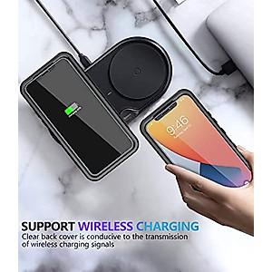 Diverbox for iPhone 11 Case [Shockproof] [Dropproof] [Tempered Glass Screen Protector],Heavy Duty Protection Phone Case Cover for Apple iPhone 11 (Black-3in1)