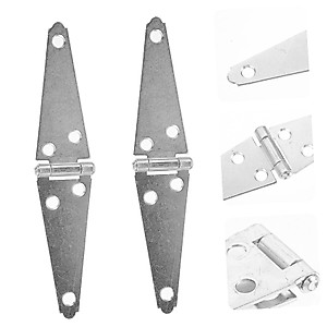 2pcs Door Hinge Wood Fence Hinge Gate Kit Heavy Duty Hinges Gate Hinges for Wooden Fences Heavy Duty Heavy Strap Hinge Gate Kit for Wooden Fence Wood Gate Hinges Strap Gate Hinges