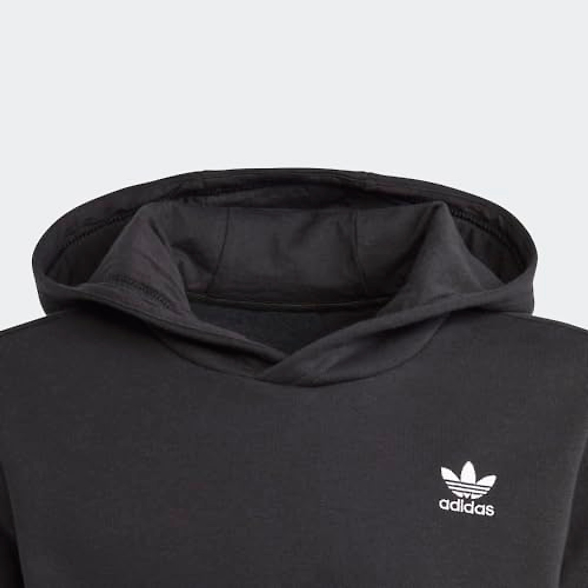 adidas Originals Kids' Adicolor Hoodie, Black/White, Medium