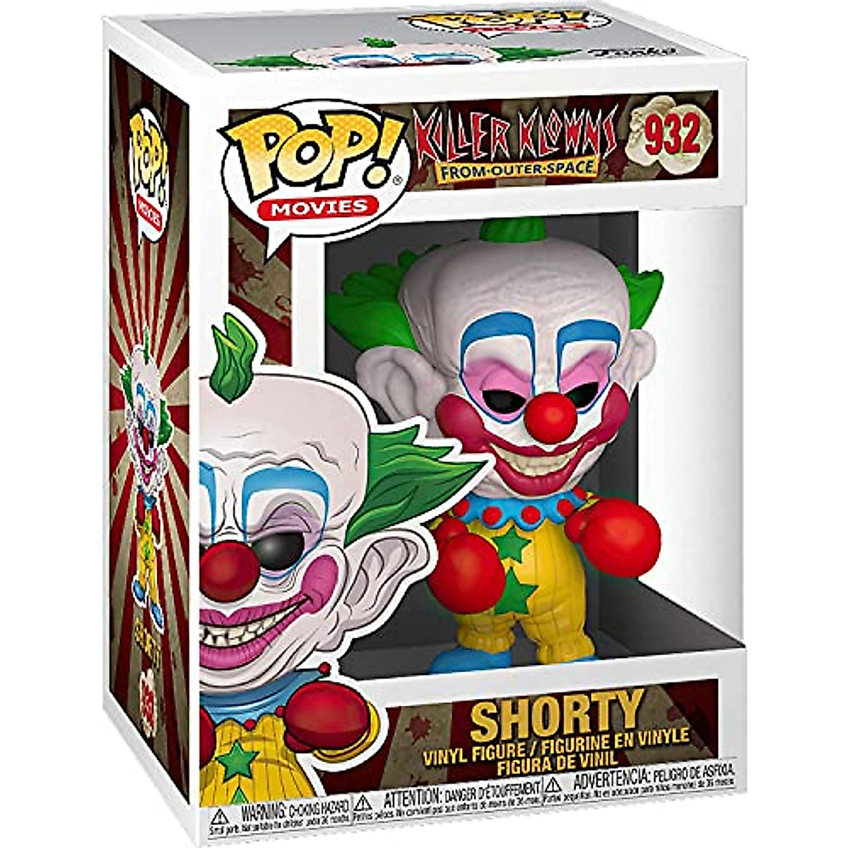 POP Killer Klowns from Outer Space - Shorty Funko Pop! Vinyl Figure (Bundled with Compatible Pop Box Protector Case), Multicolor, 3.75 inches