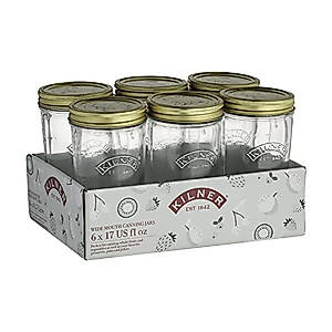 Kilner 17oz Wide Mouth Jars| Set of 6