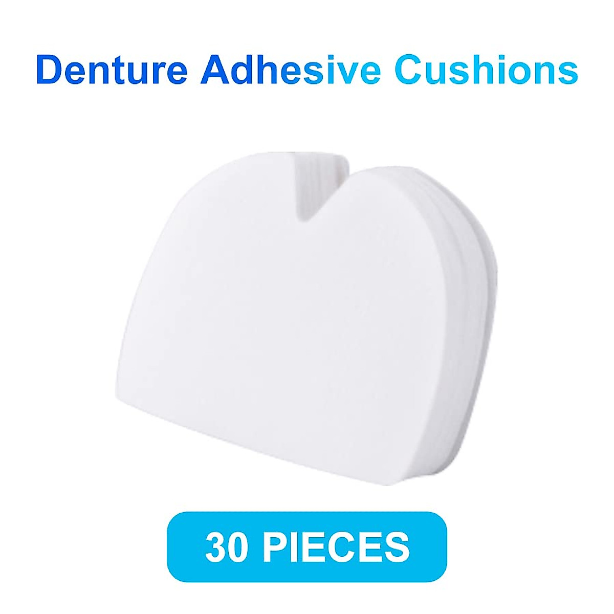 zorvo Secure Denture Adhesive Seals Uppers adn Lower, Zinc Free Denture Adhesive Coushion, All Day Hold Denture Adhesive Pads 120pcs (Upper)
