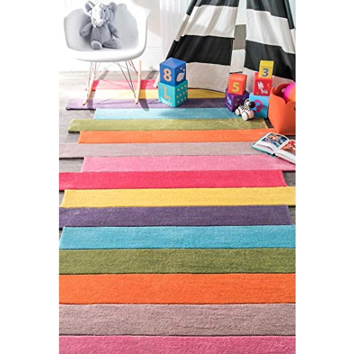 nuLOOM Hand Tufted Pantone Area Rug, 5' x 8', Multi