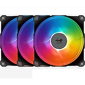 InWin Jupiter AJ140 Addressable RGB Triple Fan Kit 140mm High Performance Cooling Computer Case Fan Cooling with Control (AJ140-3PK)