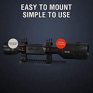 ATN ThOR 4 1.25-5x, 384x288, Thermal Rifle Scope w/Ultra Sensitive Next Gen Sensor, WiFi, Image Stabilization, Range Finder, Ballistic Calculator and IOS and Android Apps , Black