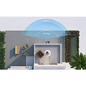 ZUMIMALL Outdoor Camera Wireless - 2K Battery Powered WiFi Surveillance Cameras for Home Security,3MP Color Night Vision/2 Way Audio/IP66 Waterproof/Siren and Spotlight/Motion Alert/Cloud/SD/,2PCS