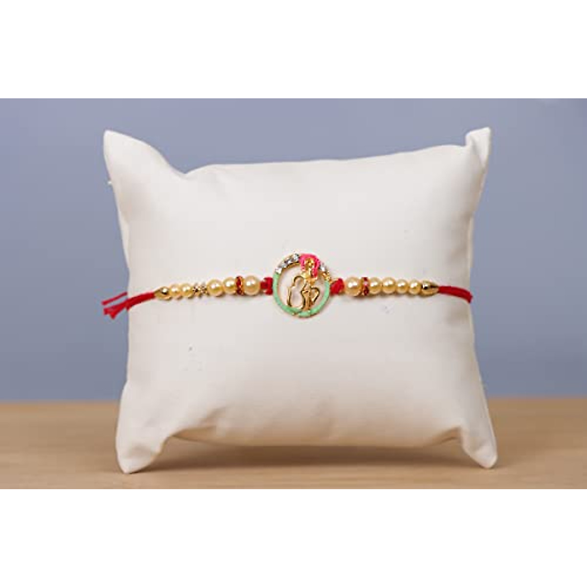 CHERKRAFT Rakhi for Brother Floral Design Rakhi Thread for Men/Boy Raksha Bandhan Bracelet (Design 9, Standard)