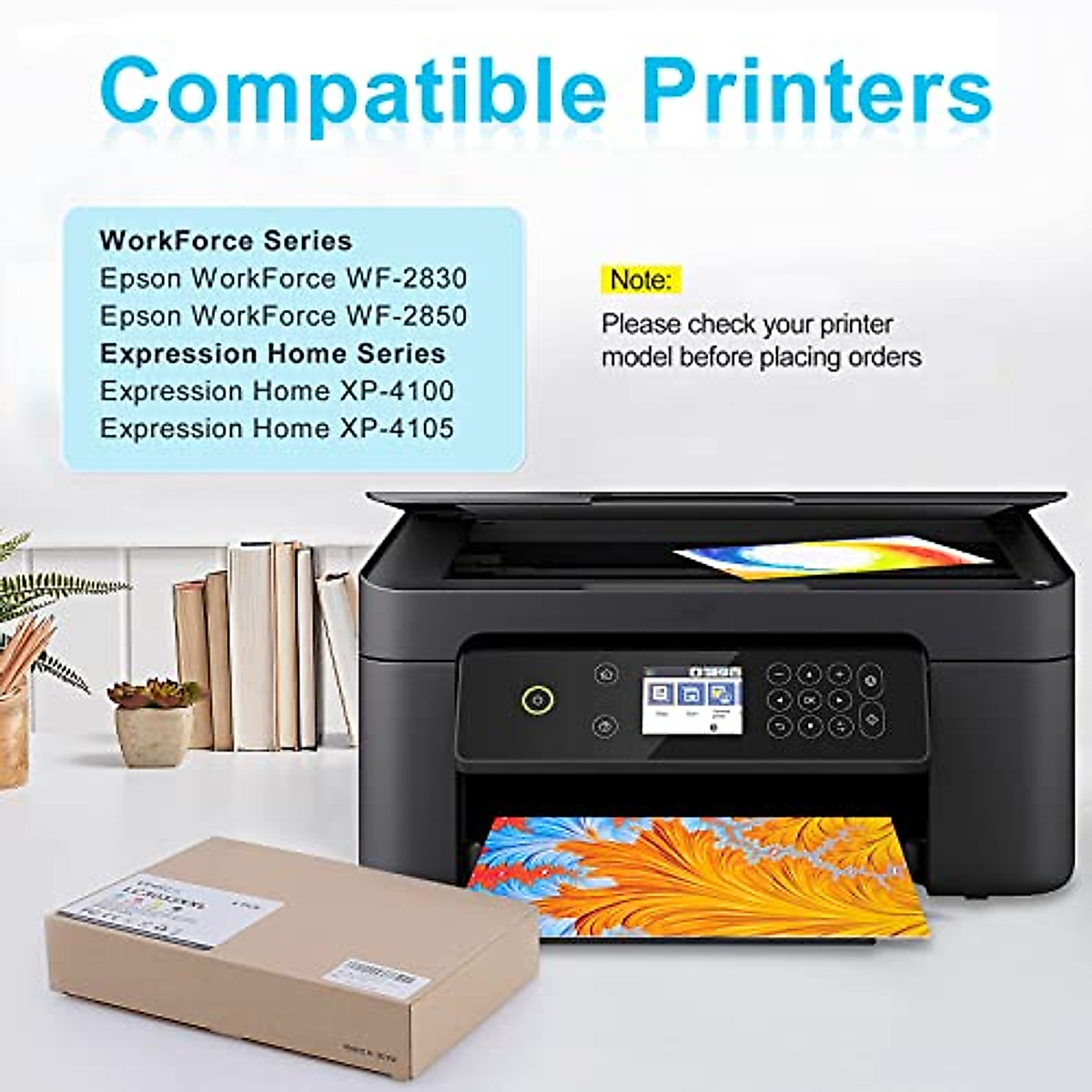 OINKWERE Remanufactured 212XL Ink Cartridge Replacement for Epson 212 Ink Cartridges 212 XL T212 to Use with XP-4100 XP-4105 WF-2850 WF-2830 Printer (1 Black,1 Cyan,1 Magenta,1 Yellow, 4 Pack)