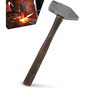 Blacksmith 4LB Handmade Forge Hammer for Farrier, Knife Maker, Blacksmith Forging Tool