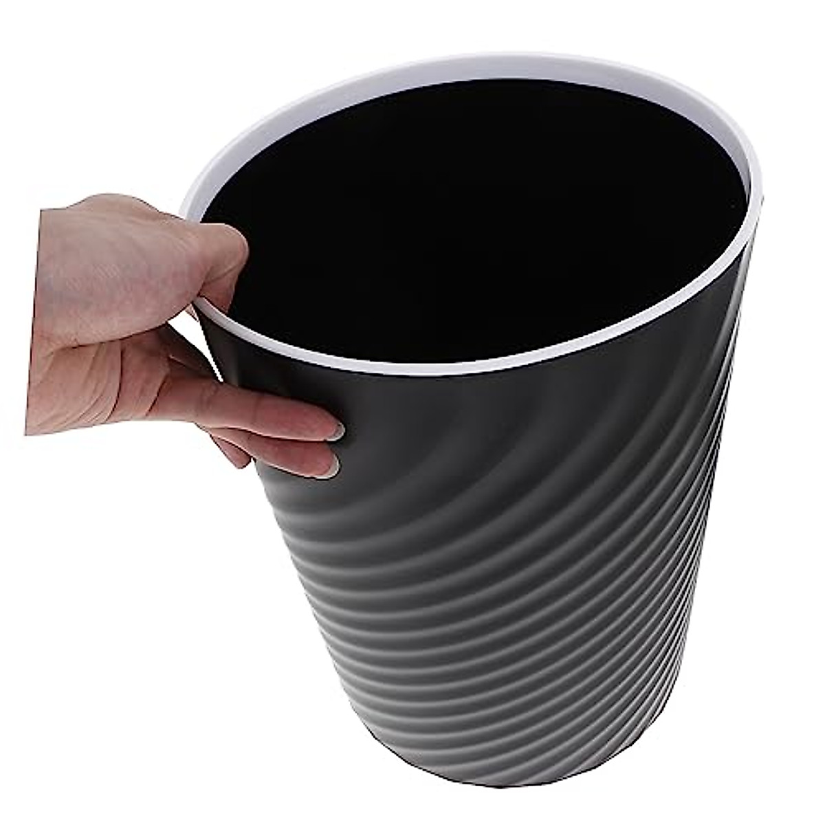 KITANDOVE 2pcs Nordic Creative Lidless Trash Can Home Garbage Bucket Household Garbage Can Multi-Function Garbage Bucket Waste Basket for Kitchen Office Trash Can Kitchen Garbage Can Pp