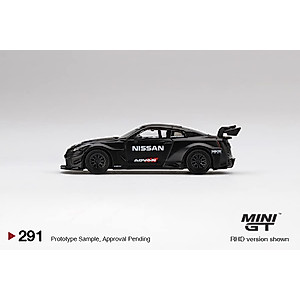Truescale Miniatures Mini GT 1:64 LB-Silhouette Works GT Nissan 35GT-RR Ver.2 Matt Black LBWK Advan True Scale Miniatures MGT00291