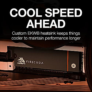 Seagate FireCuda 530 2TB Internal Solid State Drive - M.2 PCIe Gen4 ×4 NVMe 1.4, PS5 SSD, 3D TLC NAND, 2550 TBW, 1.8M MTBF, Heatsink, Rescue Services (ZP2000GM3A023)
