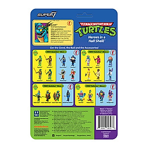 Super7 Teenage Mutant Ninja Turtles Slash 3.75 in Reaction Figure
