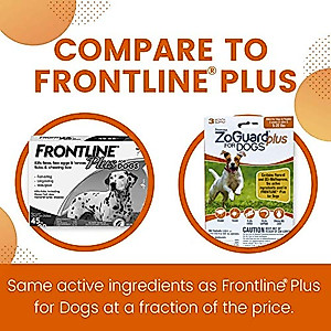 ZoGuard Plus Flea and Tick Prevention for Dogs (Small - 5-22 lb)