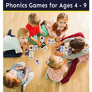 THE BAMBINO TREE WOWELs Phonics and Vowel Sounds Card Game - Learn to Read Kindergarten 1st 2nd Grade Learning - Short Vowel CVC Words and Long Vowel Matching Game 2-8 Players