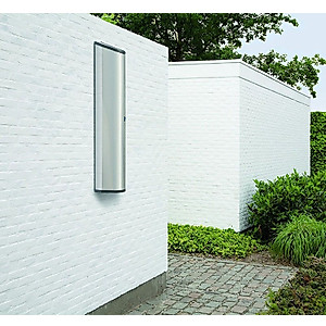 Brabantia - WallFix Dryer - with Protective Storage Box - Space Saver - Laundry Rotary - Retractable - Wall Mounted - Clothes Drying Rack - Outdoor - Metallic Grey - 24m