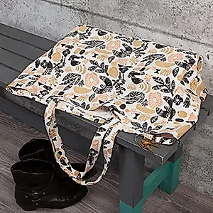 Danica Studio Myth Cotton Block Printed Large Tote Bag 19 x 15 inches
