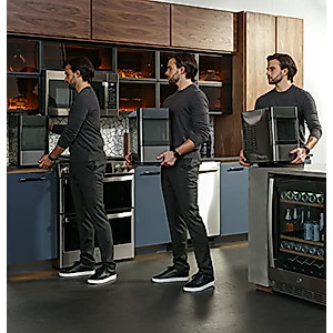 GE Profile Opal 2.0 | Countertop Nugget Ice Maker with Side Tank | Ice Machine with WiFi Connectivity | Smart Home Kitchen Essentials | Black Stainless