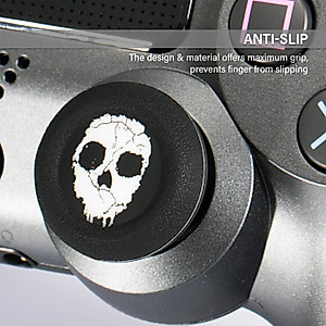 Playrealm Soft Rubber Silicone Printing Thumb Grip Cover x 4 for PS5, PS4, Xbox Series X/S, Xbox One, Switch PRO Controller (Duty Calls Pack)