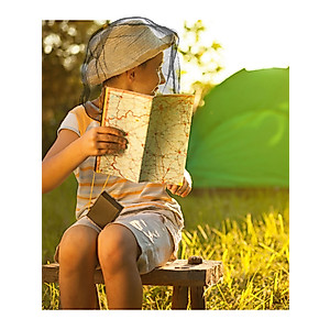 2 Pack Head Net Face Mesh Head Cover for Outdoor Lovers Protect from Fly Screen Mosquito Gnat and Other Flies (Regular Size, Grey)