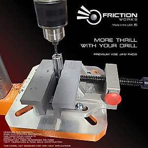 Frictionworks Vise Jaws - 4 Inch Pro Grade Magnetic Non-Scratch Covers Made in USA