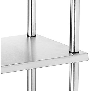 Cook N Home 2-Tier Stainless Steel Counter Storage Shelf Organizer, Rectangle