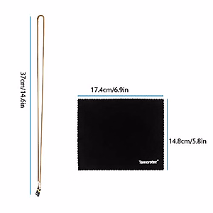 Tomorotec [4 Pack] Eyeglasses Holder Strap Cord, Eyeglass Retainer, PREMIUM PU LEATHER Eyeglasses String Holder Chain Necklace, Glasses Cord Lanyard with Free Microfiber Cleaning Cloths (4 Colors)