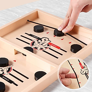Fast Sling Puck Game, Hockey Game, Slingshot Games Toy, Table Desktop Battle, Winner Board Games Family Interactive Game for Kids Adults