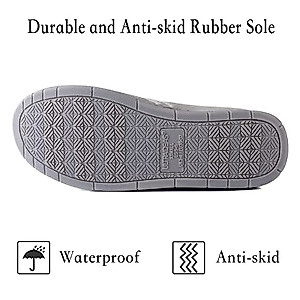 ULTRAIDEAS Women's Comfy Lightweight Slippers Non-Slip House Shoes for Indoor & Outdoor (Medium, 8-9 US, Grey)